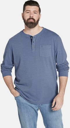 Charles Colby Langarmshirt EARL BRYN mit unterschiedlichen Knöpfen