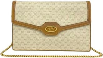 Gucci Sac bandouli&egrave;re en cuir Micro GG Pre-owned - Femme - Pre-owned - Beige - Taille: ONE Size