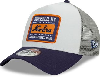 New Era A-Frame Mesh Trucker Cap - Brand Patch wei&szlig;