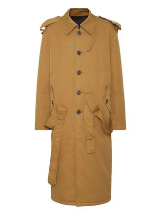 Dsquared2 trench &agrave; imprim&eacute; militaire - Marron