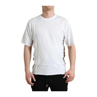 Dolce & Gabbana Kurzarm-Rundhals-T-Shirt - - Tops - Herren - Wei&szlig; - XS