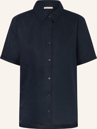 Lilienfels Lilienfels Hemdbluse Aus Leinen blau
