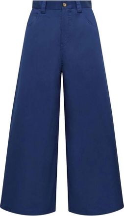 Maliparmi Maliparmi, Femme, Pantalons, Bleu, Taille: 46 FR Pantalon en coton stretch