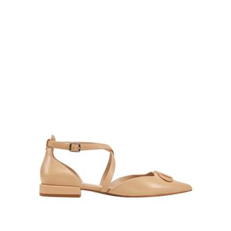 Liu Jo Femme, Chaussures, Beige, Taille: 41 EU Sandales Basses Beiges avec D&eacute;tails en M&eacute;tal