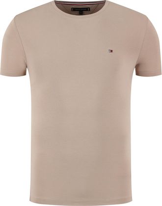 Tommy Hilfiger T-Shirt Strech MW0MW10800 Braun Slim Fit
