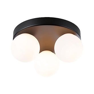 Paulmann 71069 Plafonnier Selection Bathroom Gove IP44 G9 230V max. 3x20W gradable Noir mat, Satin luminaire de salle de bain