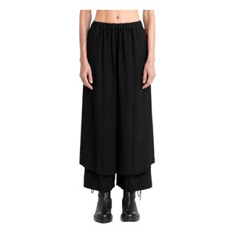 Comme Des Gar&ccedil;ons Pantalon Large Superpos&eacute; - Femme - Pantalons - Noir - Taille: 38 FR