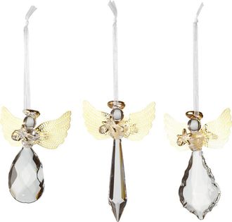 Villeroy & Boch Winter Collage Accessoires Glashänger Engel Set3