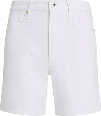 Tommy Hilfiger Damen Jeansshorts DNM STRAIGHT SHORT RW WHITE Straight Fit