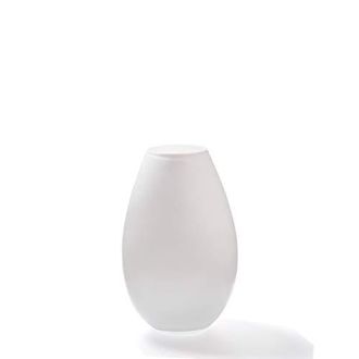 Holmegaard Cocoon Vase, Glas, Bianco, 17 cm