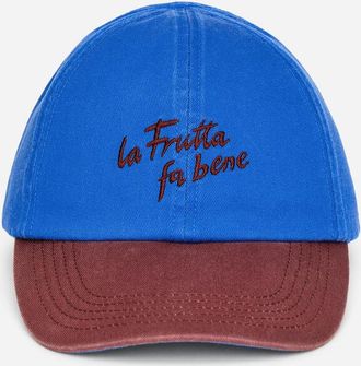 Arket Cap Aus Twill Mit Blockstreifen -Blau