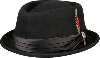 Brixton Brixton Stout Pork Pie A, Noir/Noir, S Homme