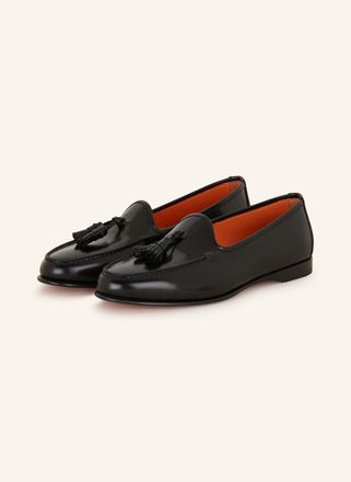 Santoni Loafer Penny-pohn01 schwarz