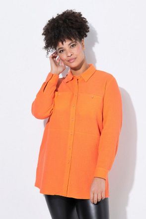 Miamoda Longbluse Bluse A-Linie Musselin Ziern&auml;hte