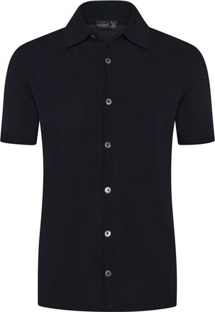 van Laack Leichtes Strick-Kurzarmhemd aus Air Cotton, Regular in