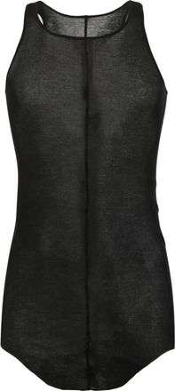 Rick Owens Homme, Tops, Noir, Taille: S Temple Basic Rib Tank