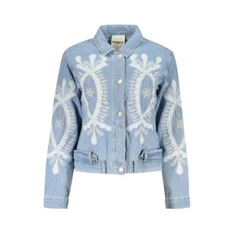 Desigual Femme, Vestes, Bleu, Taille: 40 FR Denim Vestes