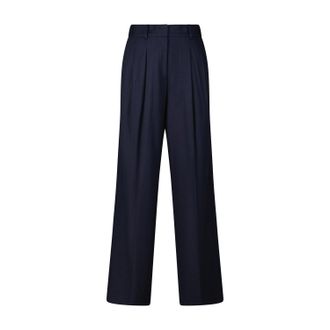 Windsor Weite Stoffhose aus Wolle