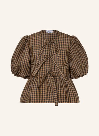 Ganni Bluse braun