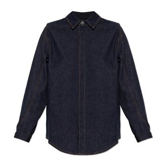 Jacquemus Femme, Blouses et Chemises, Bleu, Taille: 38 FR Amelo Denim Shirt