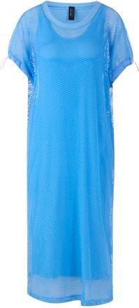 Marc Cain Femme, Robes, Bleu, Taille: 44 FR Maxi Robes