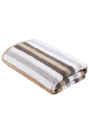 CawÖ Handtuch, Grau, Silber, Weiß, Taupe, Beige, Textil, Streifen, 50x100 cm, Textiles Vertrauen - Oeko-Tex, Made in Germany, saugfähig, Aufhängeschlaufe, 