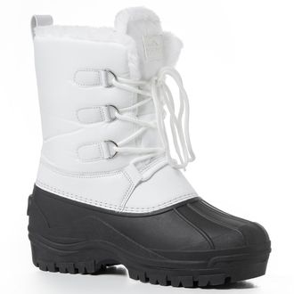 Polar Herren Muck Schnurstiefel - Kurze Winterstiefel aus Nylon, wasserdichte Duck Boots fur Schnee und Regen - UK 12/EU 46