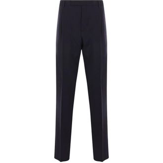 Lardini Blaue Wollhose mit Frontverschluss - - Trousers - Herren - Blau - L