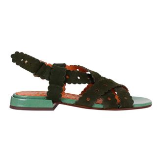 Chie Mihara Femme, Chaussures, Vert, Taille: 36 1/2 EU Tyby Braided Flat Sandal