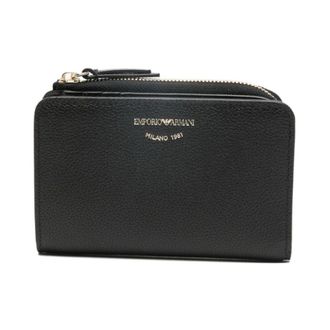 Emporio Armani Femme, Accessoires, Noir, Taille: ONE Size Zipped Leather Wallet