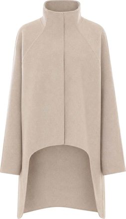Alaia Manteau Au Genou - Beige