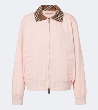 Burberry Veste blouson Burberry Check en coton