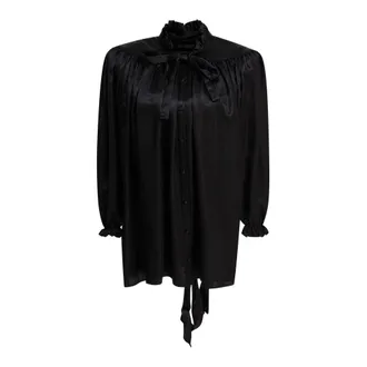 Balenciaga Schn&uuml;rbluse - - Blouses & Shirts - Damen - Schwarzk - S