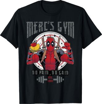 MARVEL Deadpool Mercenary Gym No Pain No Gain T-Shirt