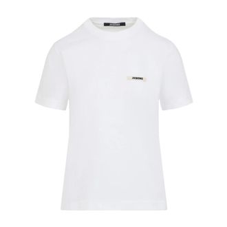 Jacquemus Femme, Tops, Blanc, Taille: 36 FR Le Grosgrain T-shirt