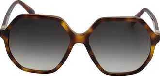 Longchamp Damen Geometrische Acetat Sonnenbrille LO707S