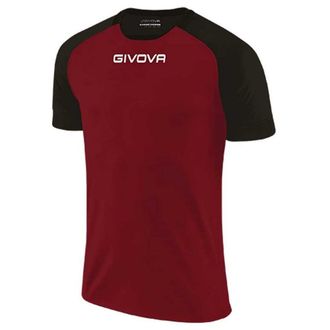 Givova Shirt Capo Interlock GRANATA/Nero Tg. 2XS