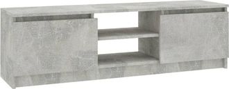 vidaXL Meuble TV Gris b&eacute;ton 120x30x35,5 cm Bois ding&eacute;nierie vidaXL
