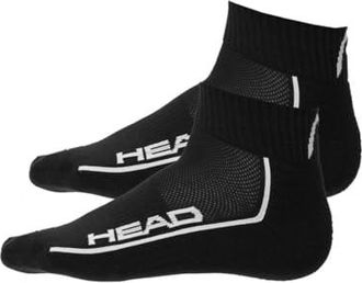 Head All Sports Performance Quart Lot de 2 paires de chaussettes Noir Taille 35/38