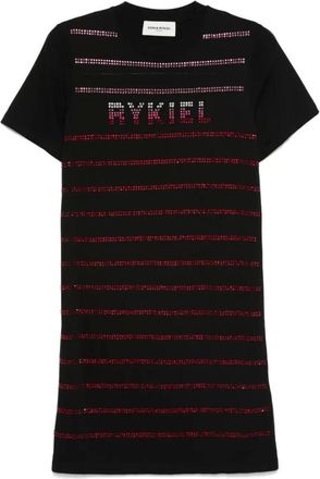 Sonia Rykiel Robe orn&eacute;e de cristaux - Femme - Robes - Noir - Taille: 38 FR