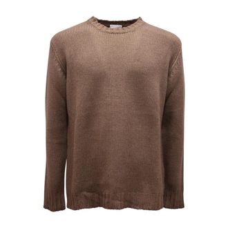 PT01 Italienischer Wollpullover - - Knitwear - Herren - Braun - XL