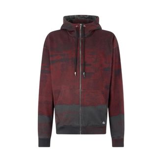 Roberto Cavalli SweaT-shirt zipp&eacute; - Homme - Sweatshirts et sweats &agrave; capuche - Rouge - Taille: L
