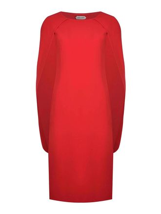 Alberta Ferretti Robe Au Genou - Rouge