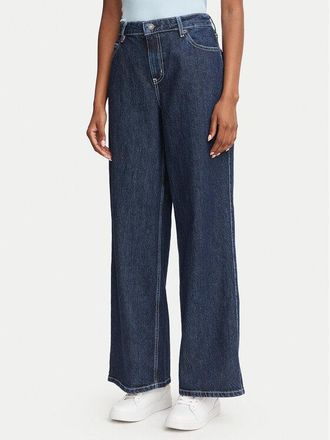 Guess Jeans W6YA01 D1178 Dunkelblau Wide Leg