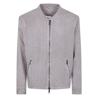 Giorgio Brato Homme, Vestes, Gris, Taille: S Biker Jacket