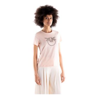Pinko Love Birds T-Shirt - - Tops - Damen - Rosa - XS