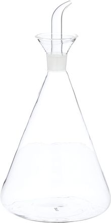 Ibili 755010 Speiseölflasche 1000 ml, Glas/Edelstahl, transparent/silber, 24 x 12 x 12 cm
