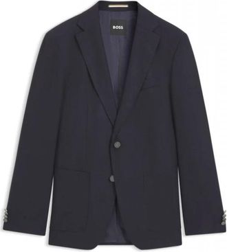 HUGO BOSS Homme, Vestes, Bleu, Taille: 3XS H-Hutson Slim-fit Blazer