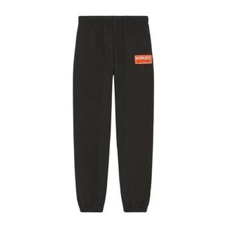 Kenzo Schwarze Logo Sweatpants - - Trousers - Damen - Schwarzk - L