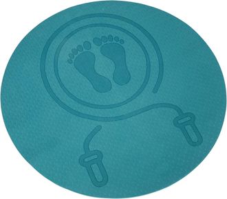 Supvox Rutschfeste Trainingsmatte 0,8cm Stoßdämpfendes Übungskissen Schalldichte Für Zuhause Tpe Materialien Geeignet Für Springseil Übungen Yoga Und Fitness